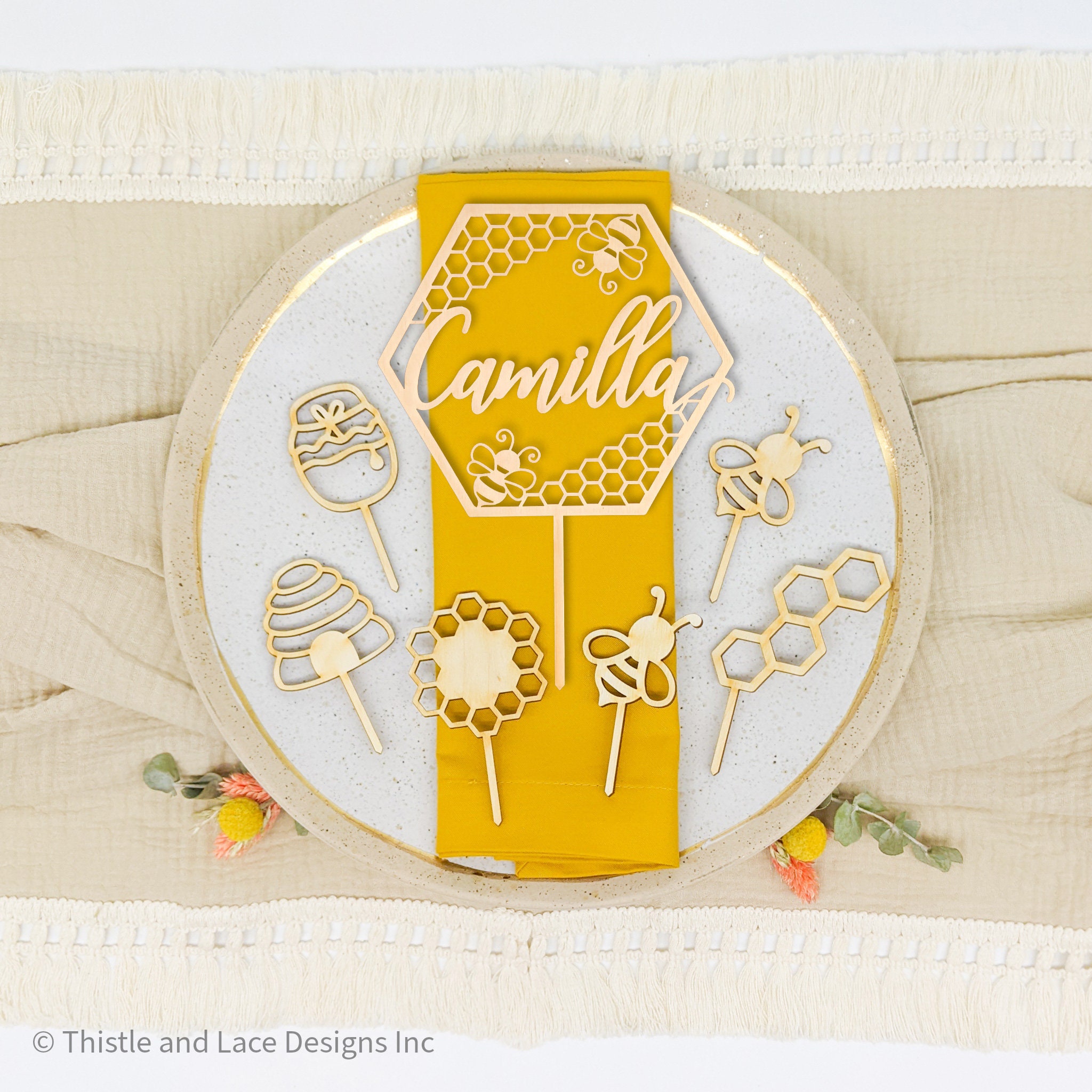 Bee Custom Cake Topper Bumble Bee Birthday Cake Topper Bee - Etsy