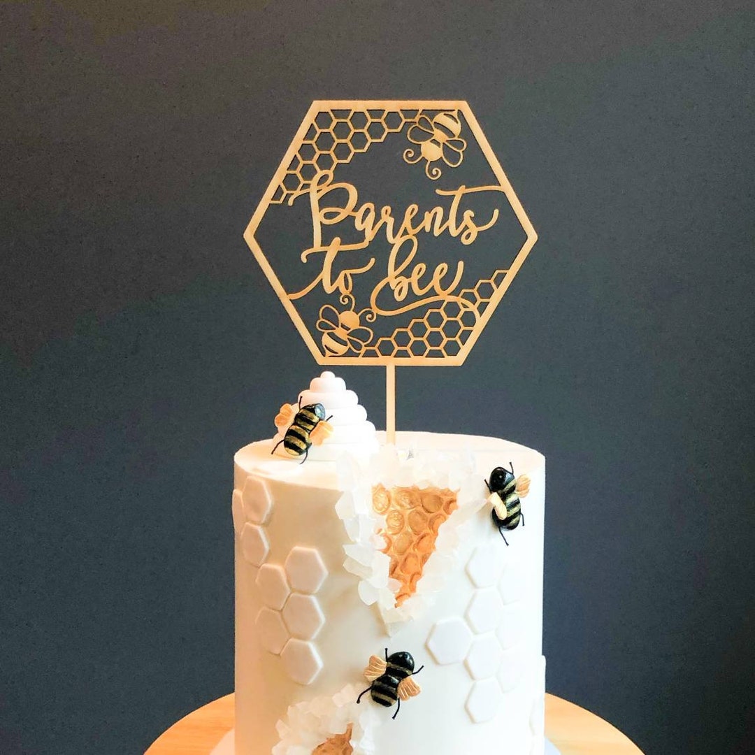 Parents to Bee Cake Topper, Gender Reveal Cake Topper, Gender Reveal ...