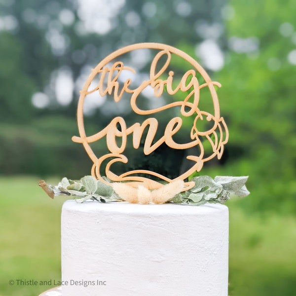 The Big One Cake Topper - Etsy