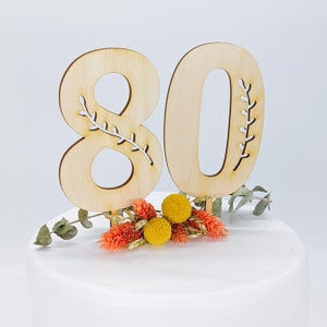 Custom Birthday Cake Topper 80th Birthday Cake Topper 80th | Etsy