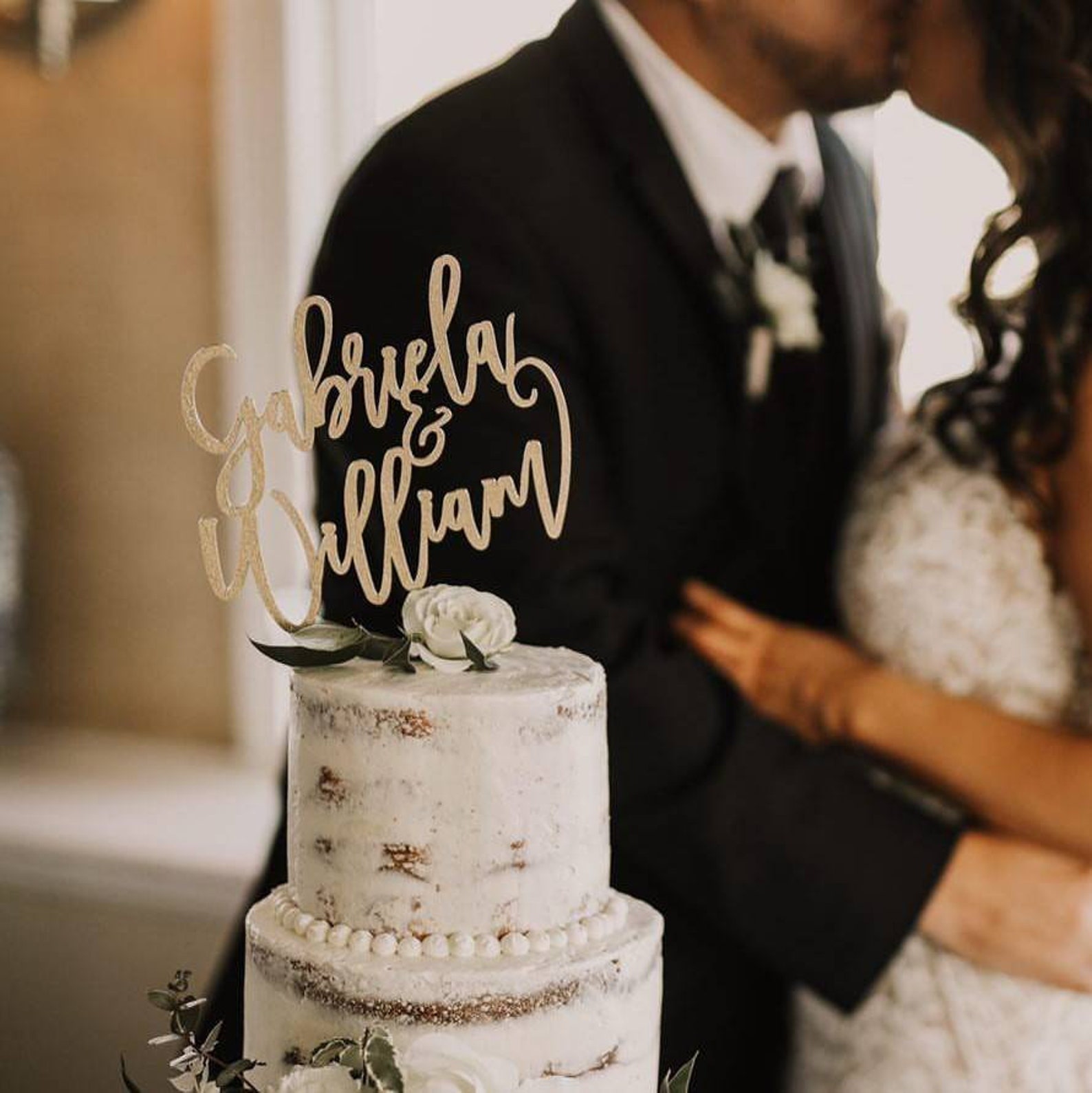 Custom Name Cake Topper Wedding Cake Toppers Cake Topper | Etsy