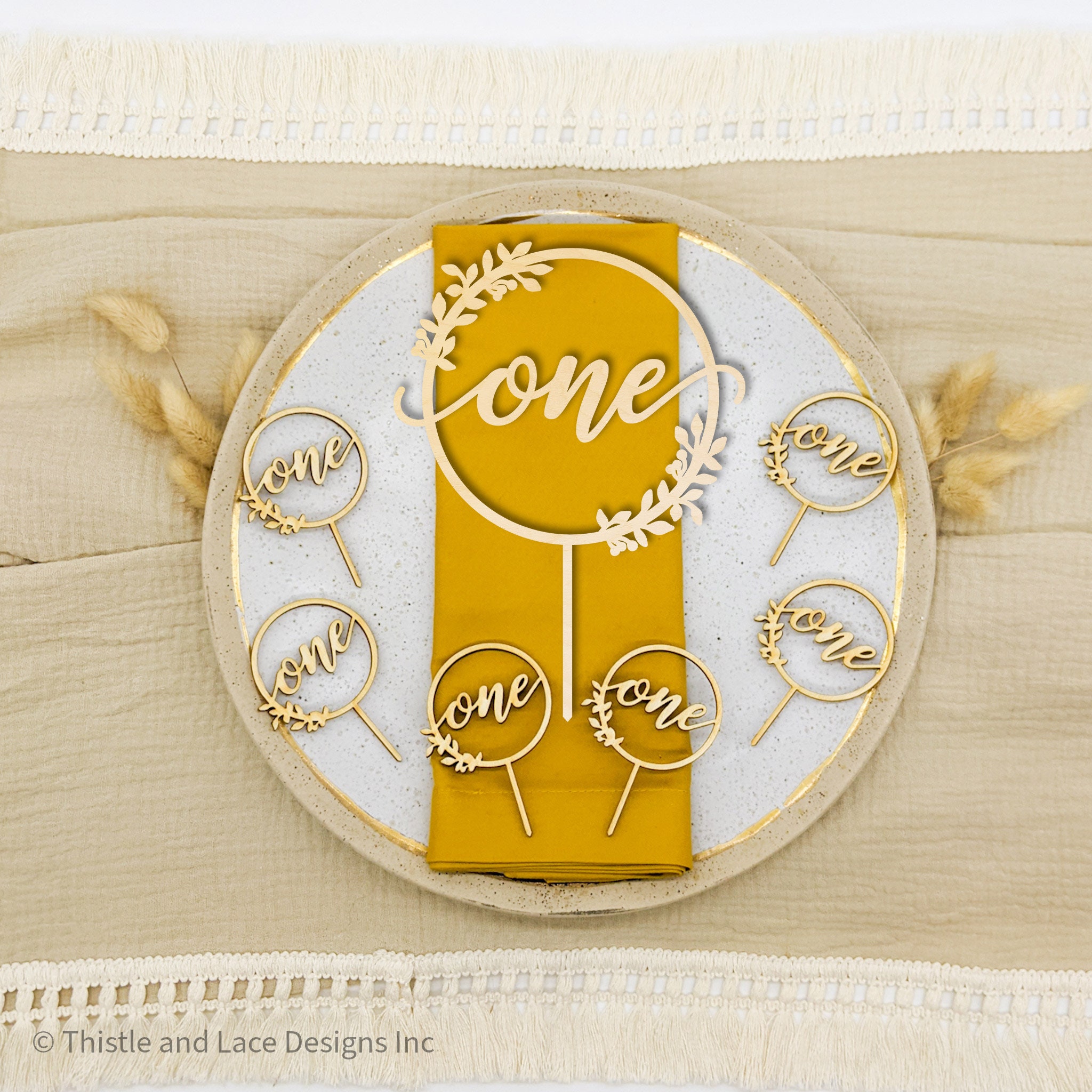 Custom First Birthday Cake Topper One Year Cake Topper First - Etsy