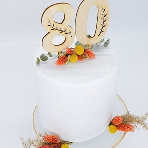 Custom Birthday Cake Topper 80th Birthday Cake Topper 80th | Etsy