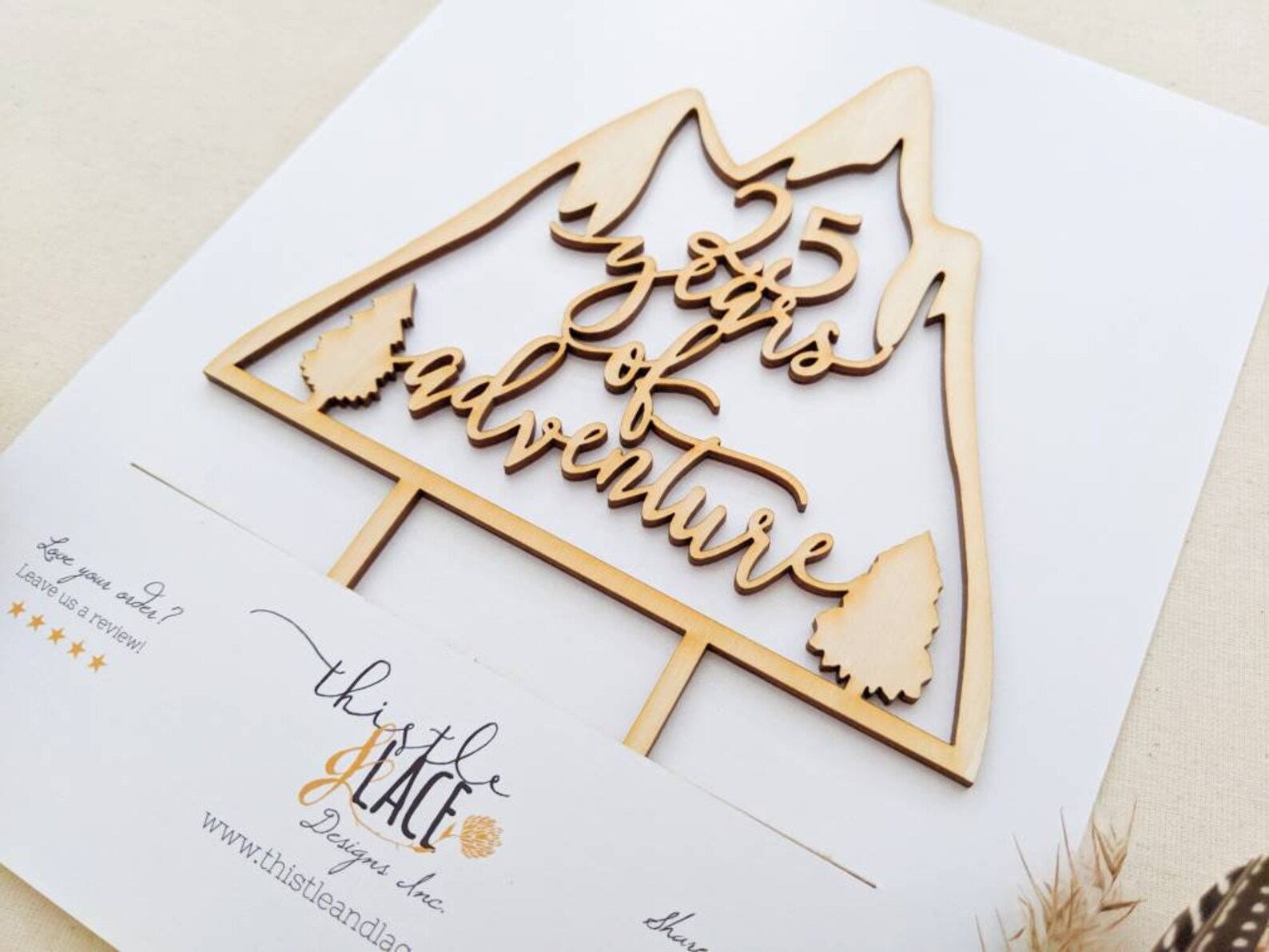 25th Anniversary Cake Topper 25 Years of Adventure Wedding | Etsy