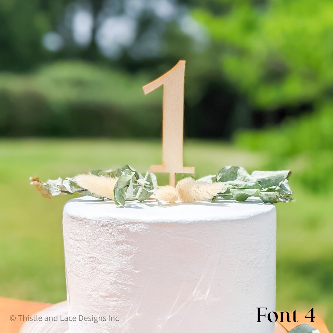 Personalized Wooden Cake Topper for Birthdays and Milestones, Custom ...