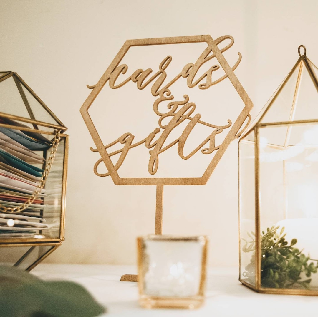 Cards and Gifts Wedding Sign, Wedding Welcome Sign, Wedding Card Box ...