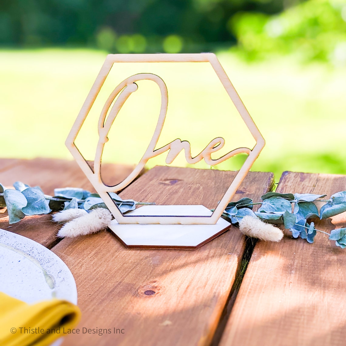 Hexagon Table Numbers Rustic Table Numbers Wedding Table - Etsy