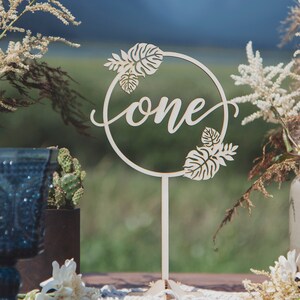 Tropical Table Numbers, Tropical Centerpieces, Wedding Table Numbers ...