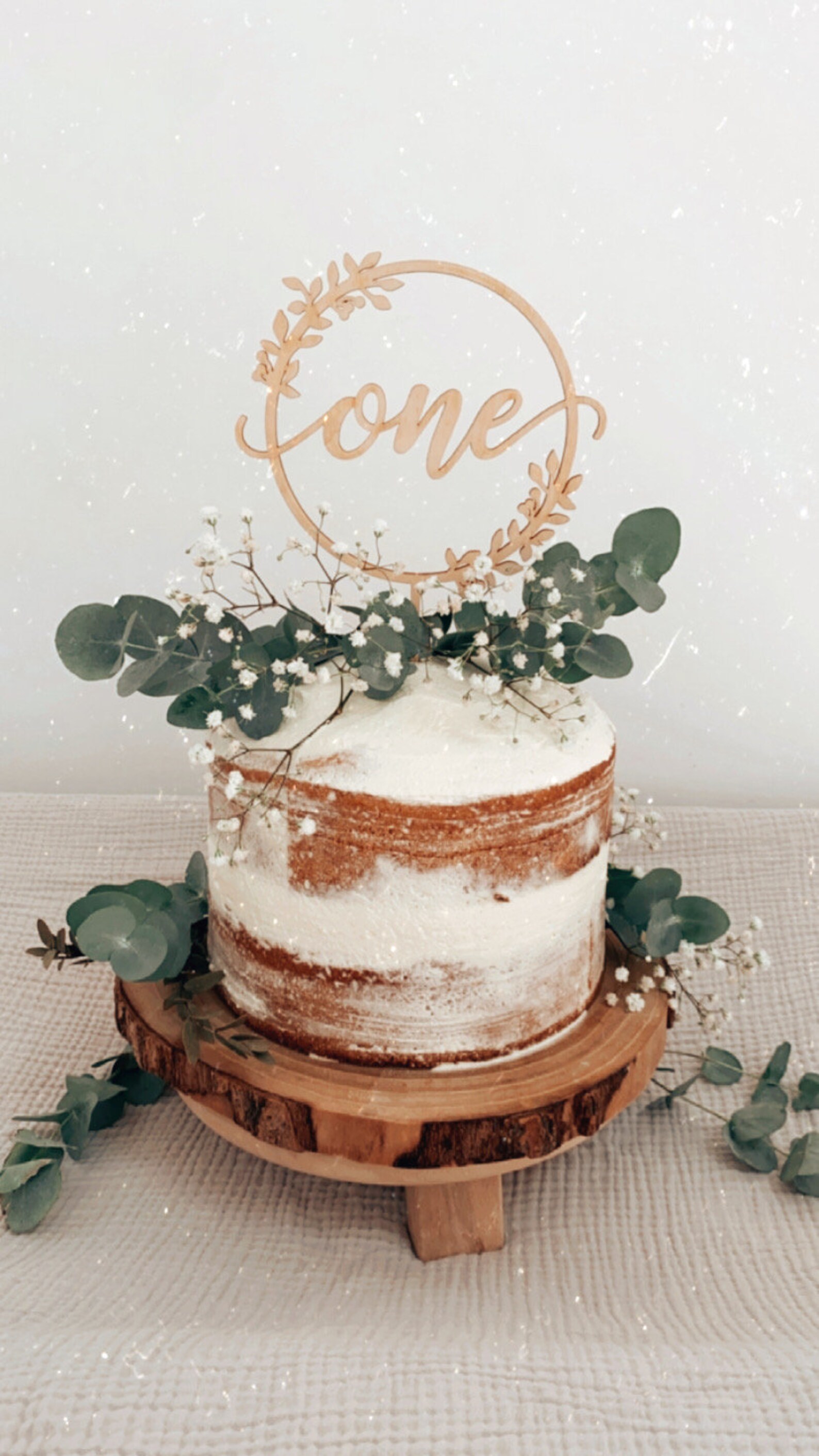 Custom First Birthday Cake Topper One Year Cake Topper First - Etsy