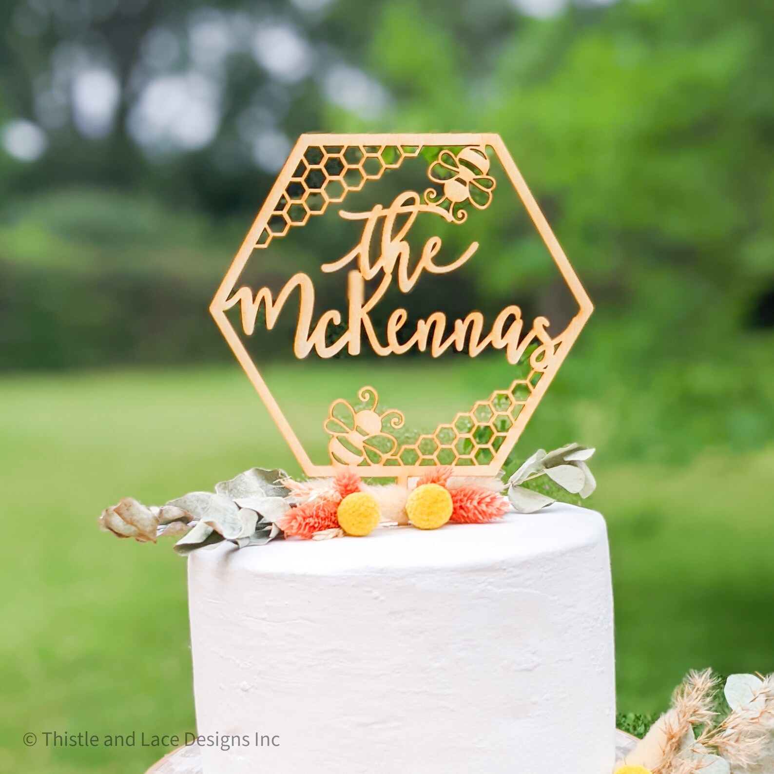 Bee Wedding Cake Topper Custom Cake Topper Unique Cake - Etsy