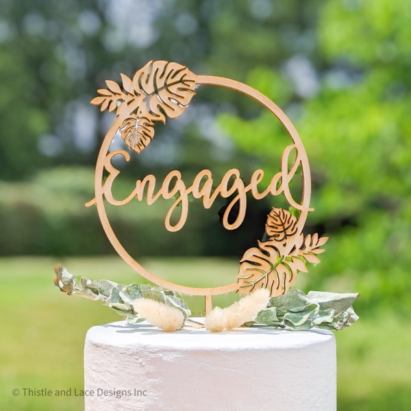 Engaged Topper - Etsy