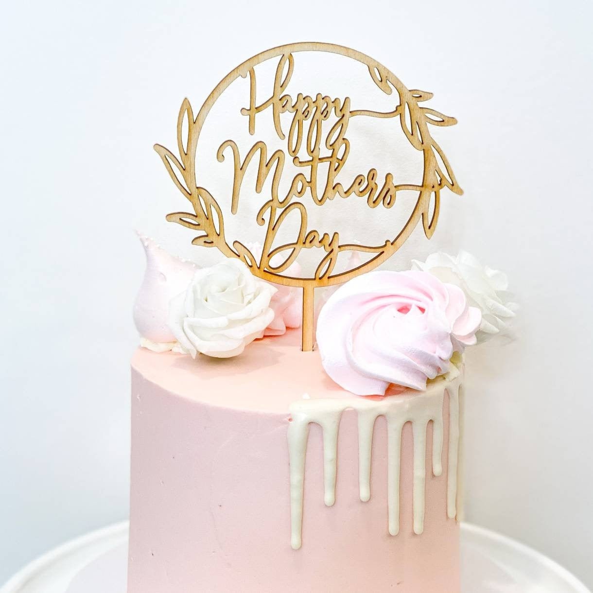 Happy Mothers Day Cake Topper Mothers Day Cake Topper Rustic Etsy