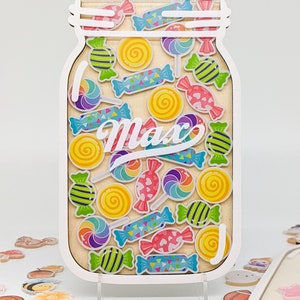 Candy Jar Reward Jar Tokens, Personalized Reward Jar, Lollipop, Reward ...
