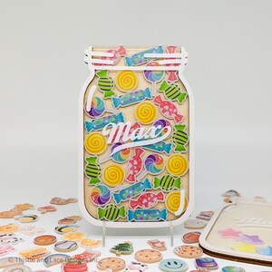 Candy Jar Reward Jar Tokens, Personalized Reward Jar, Lollipop, Reward ...