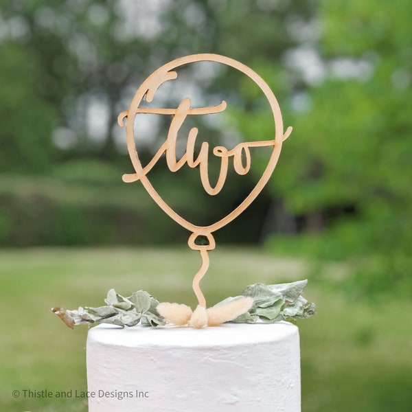 Balloon Cake Topper - Etsy