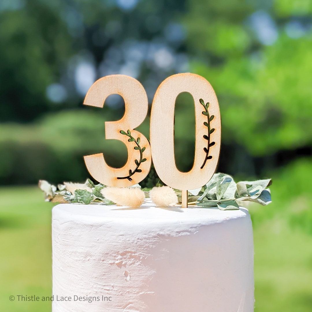Custom Birthday Cake Topper, 30th Birthday Cake Topper, 30th Birthday ...