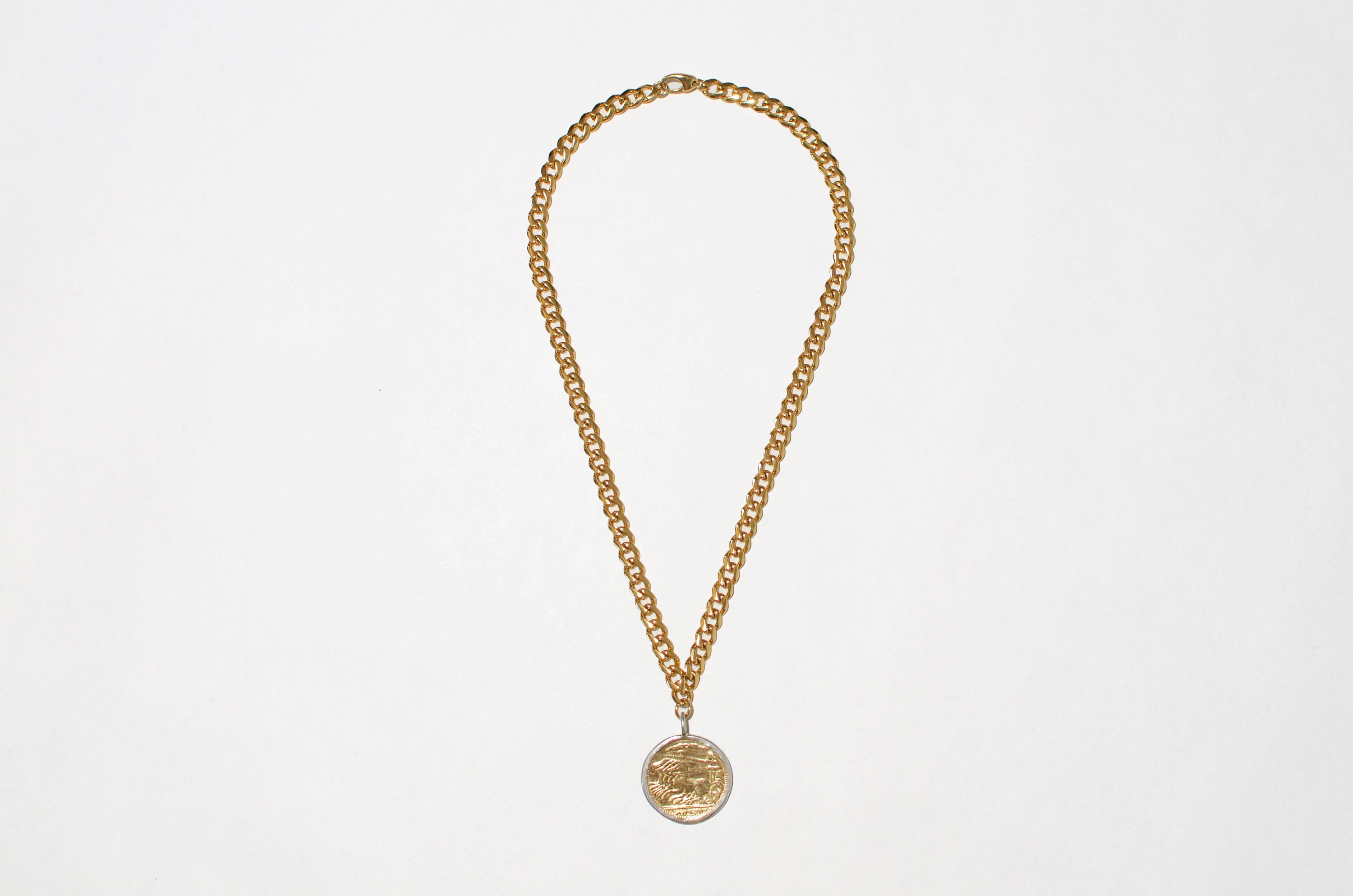 Buy The Alexander Gold Coin Necklace Online in India - Etsy