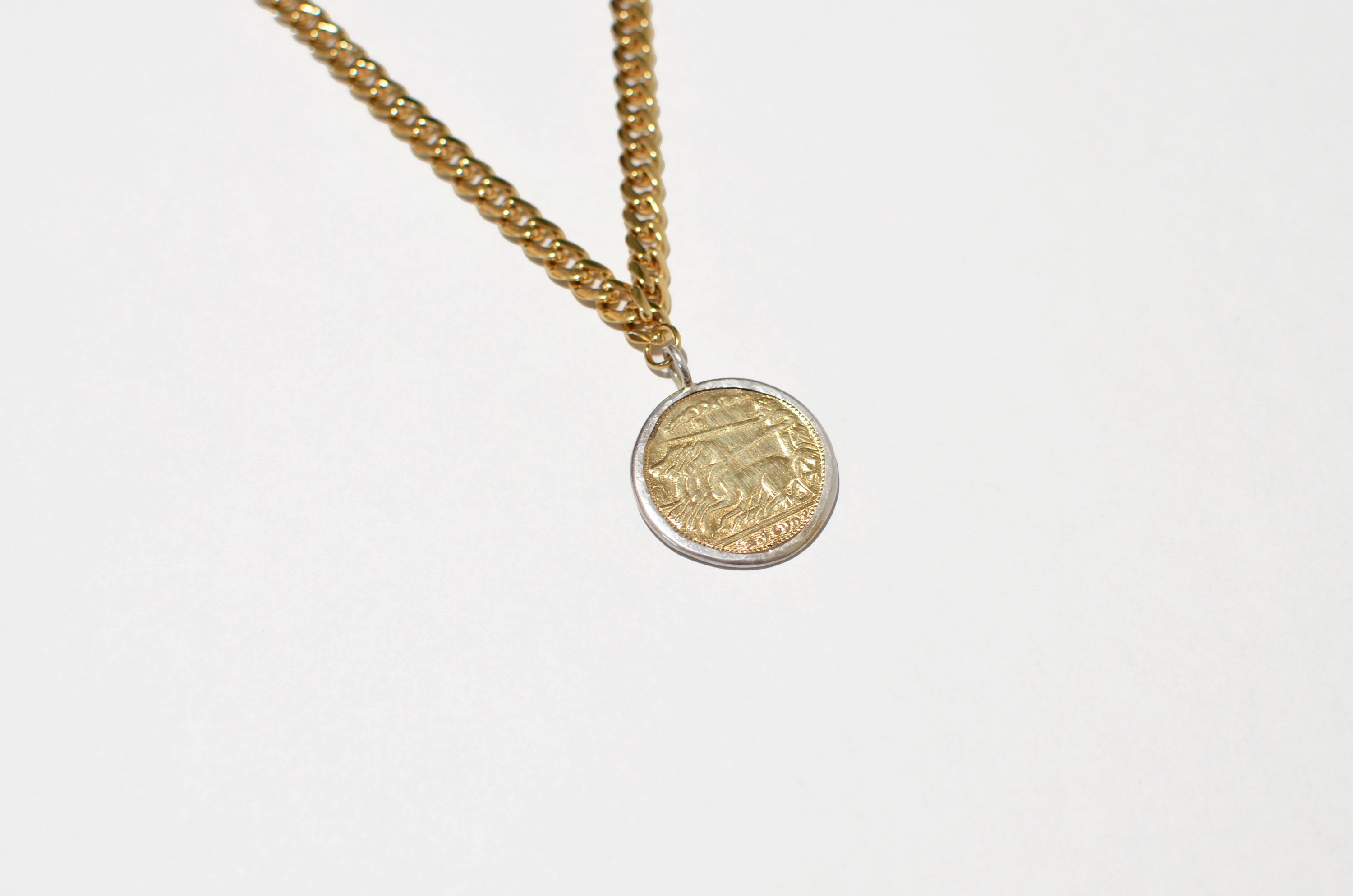 Buy The Alexander Gold Coin Necklace Online in India - Etsy