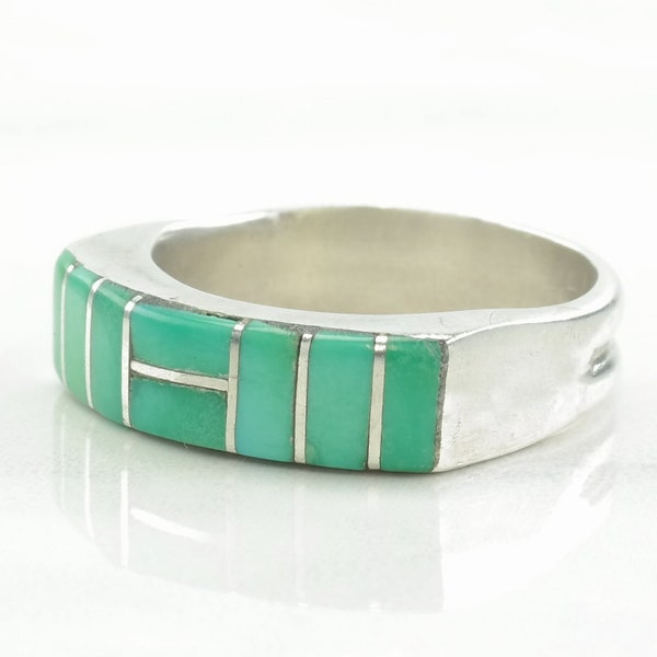 Silver Inlay Ring - Etsy