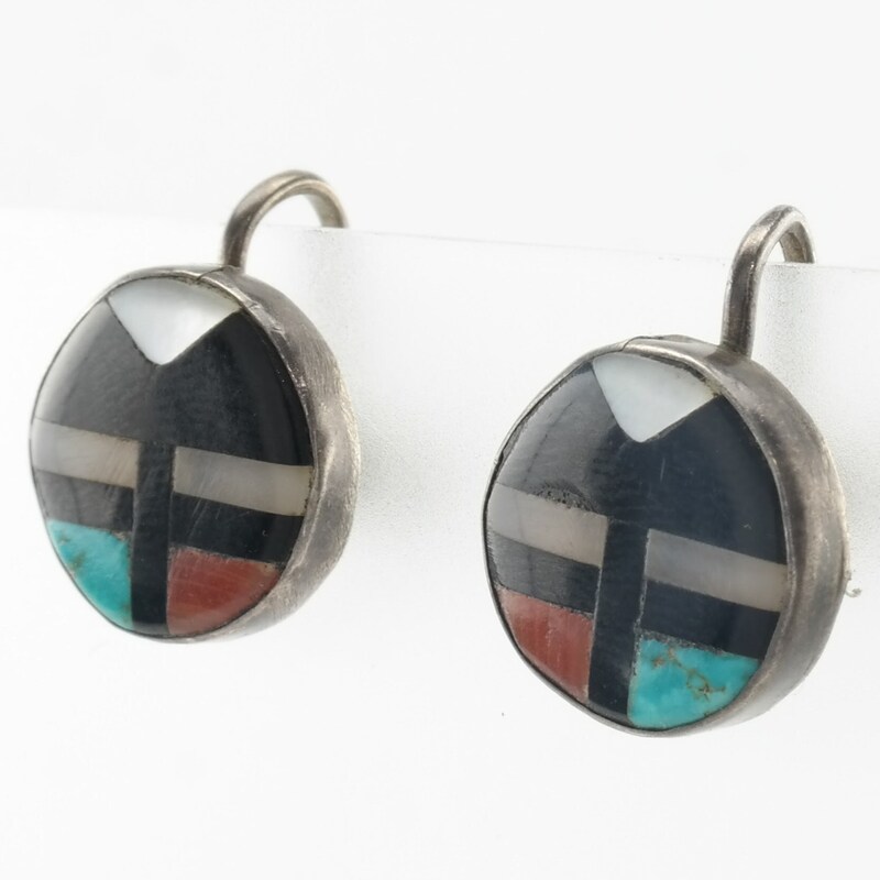 Native Inlay Earring - Etsy