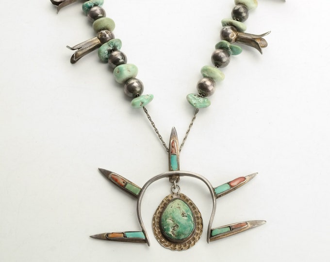 Historic Antique Native American Treasure Beads Squash Blossom Style ...