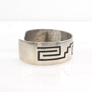 Important Overlay Hopi Cuff Bracelet , Native American Sterling Silver ...