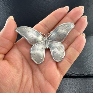 Vintage Butterfly Brooch Sterling Silver - Etsy
