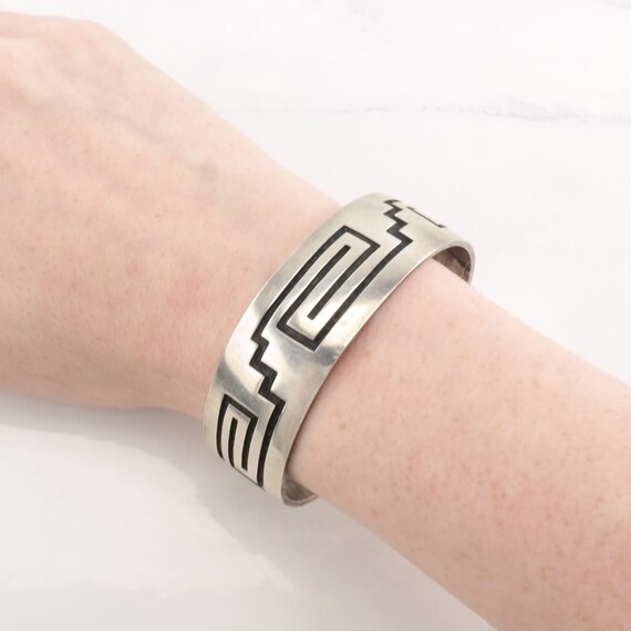 Important Overlay Hopi Cuff Bracelet , Native America… - Gem