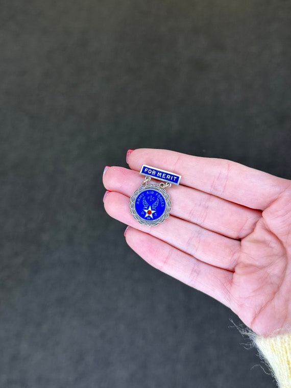 WWII Sterling Silver Brooch Army Air Forces (AWS) For… - Gem