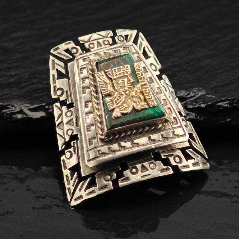 Peruvian Silver Broochs - Etsy