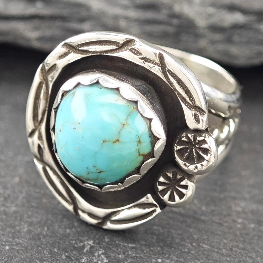 Native American, Shadow Box Ring Sterling Silver - Etsy