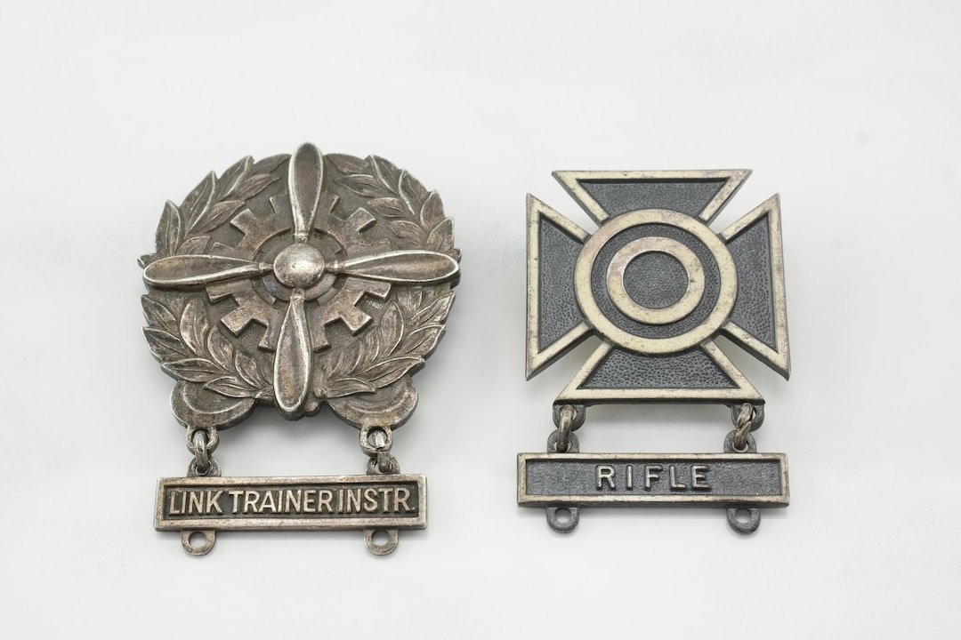 Choice WWII Sterling Silver Link Trainer Instr. Rifle Vintage Medals - Etsy