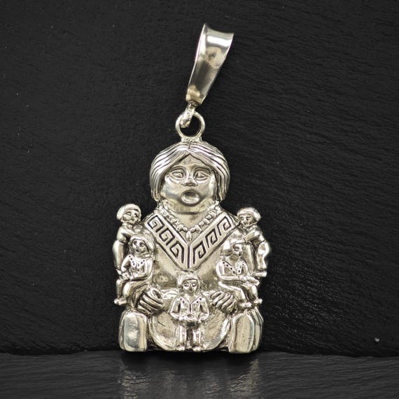 Native American Storyteller Fertility Pendant Sterlin… - Gem