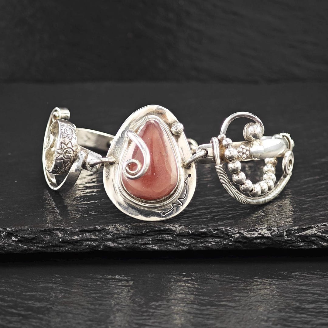 Victor Yurivilca, Teardrop Bracelet Sterling Silver - Etsy