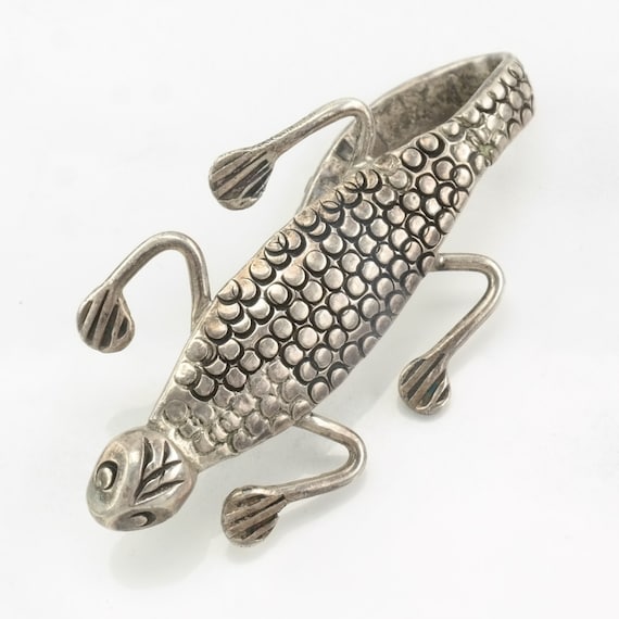 Vintage silver lizard - Gem