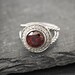 Vintage Sterling Silver Red CZ Ring Size 6 - Etsy
