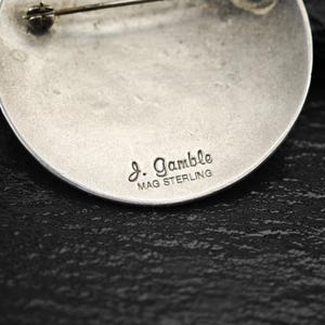 MAG, Jeanne Gamble Wolf, Moon Overlay Brooch/pendant Sterling Silver - Etsy