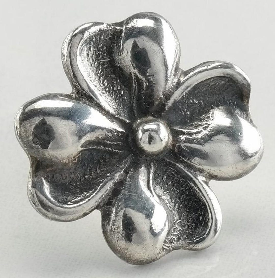 Vintage Sterling Silver Clover Pin Fir. Munksgaard - Etsy