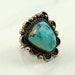 Vintage Native American Silver Ring Turquoise Sterling Blue - Etsy