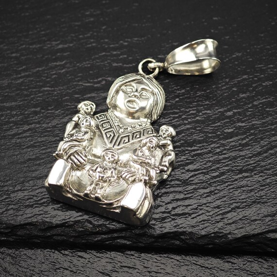 Native American Storyteller Fertility Pendant Sterlin… - Gem