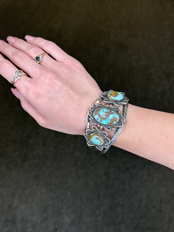 Number Eight Turquoise Native American Sterling Silve… - Gem