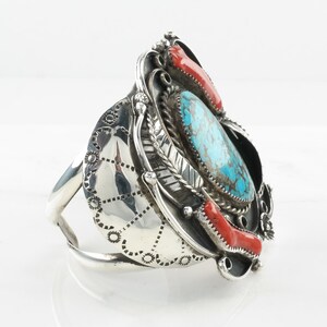 Native American Kewa Sterling Silver Cuff Bracelet Turquoise - Etsy