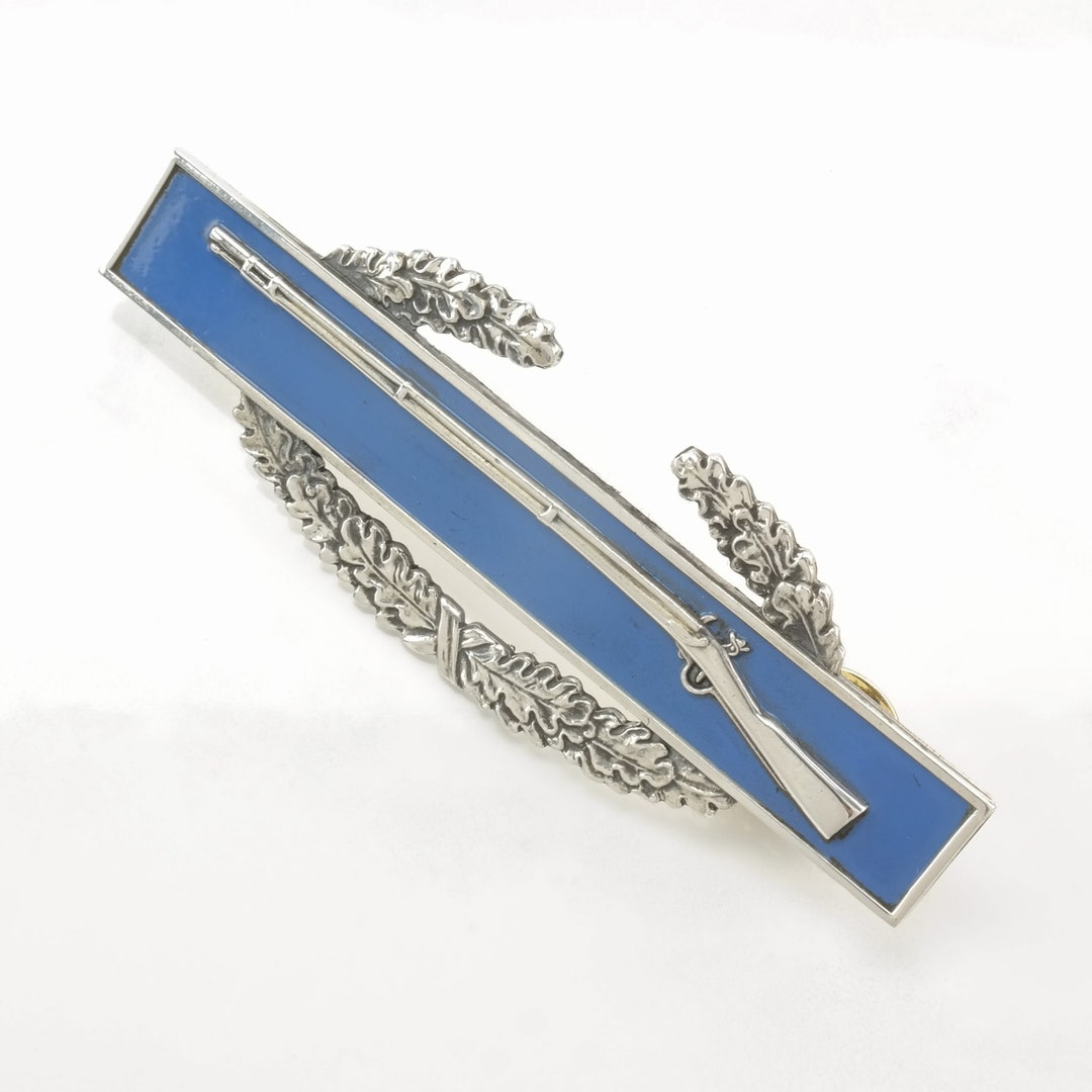 Blue Silver Brooch Wwii Infantryman US Army Badge Sterling - Etsy