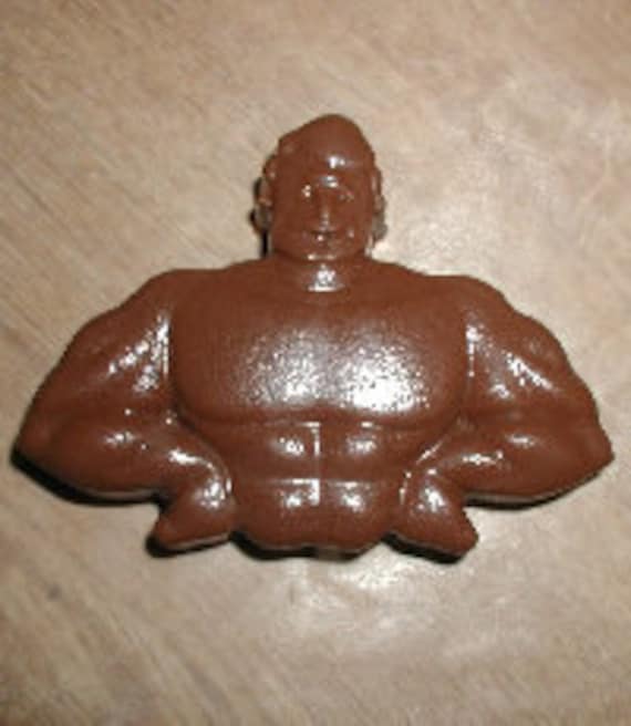 Cute Muscle Man Chocolate Mold | Etsy