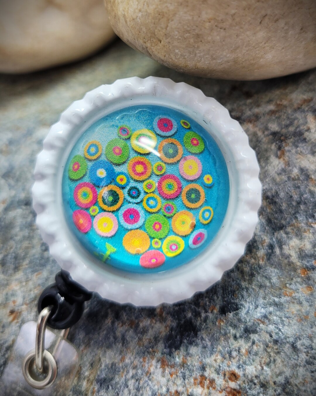 Circle Tree Retractable Badge Reel – Colorful ID Holder - Etsy