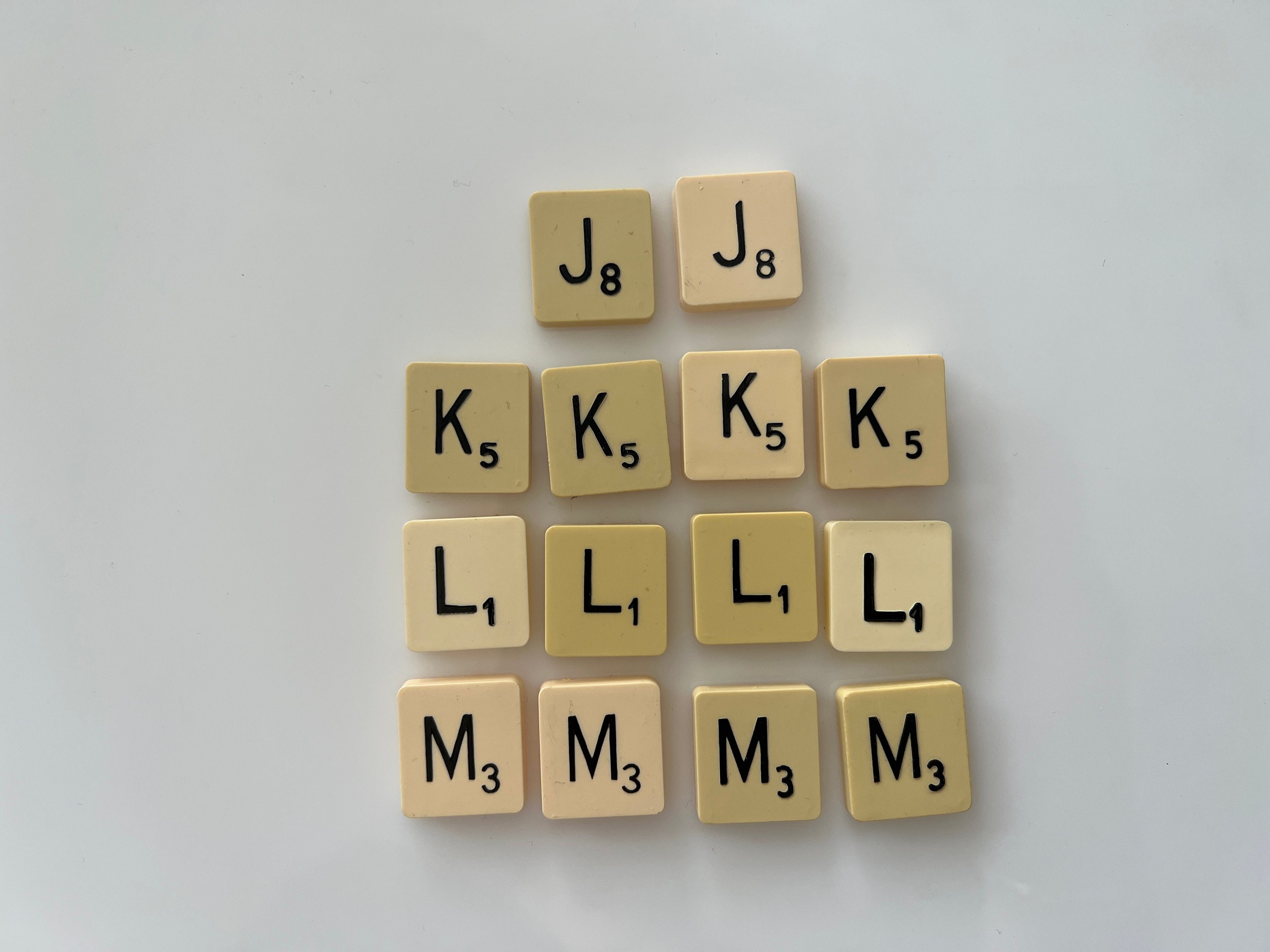 Genuine Vintage Plastic Scrabble Letter Tiles: Letters A to Z and ...