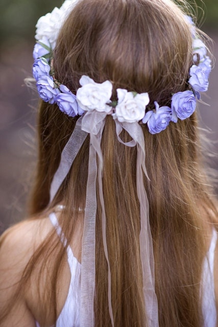 The Christy Flower Halo - Flower Girl Collection - - Etsy