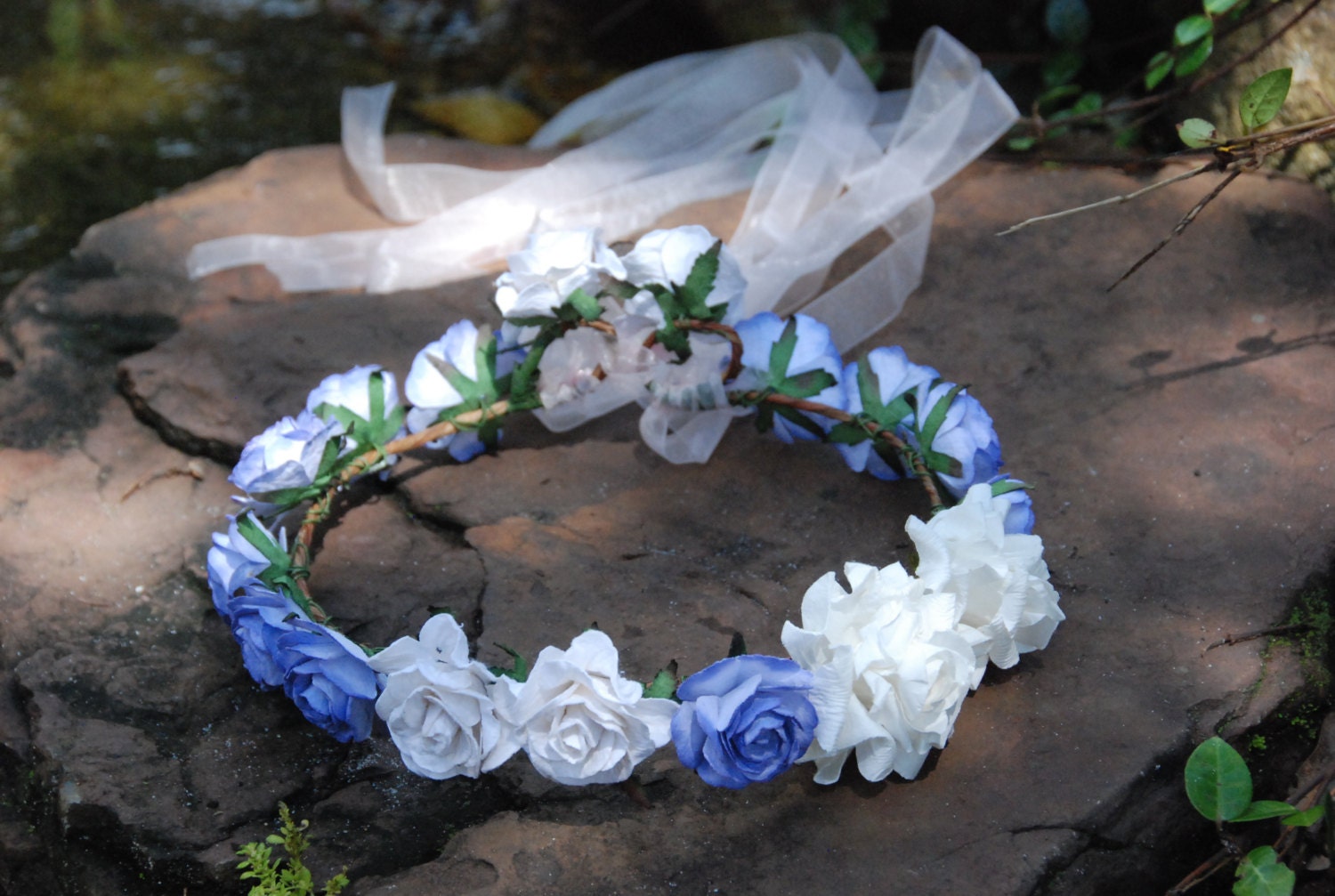 The Christy Flower Halo - Flower Girl Collection - - Etsy