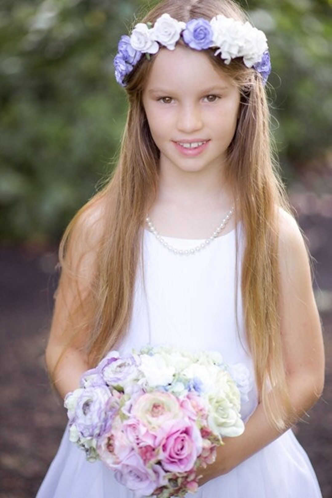 The Christy Flower Halo - Flower Girl Collection - - Etsy