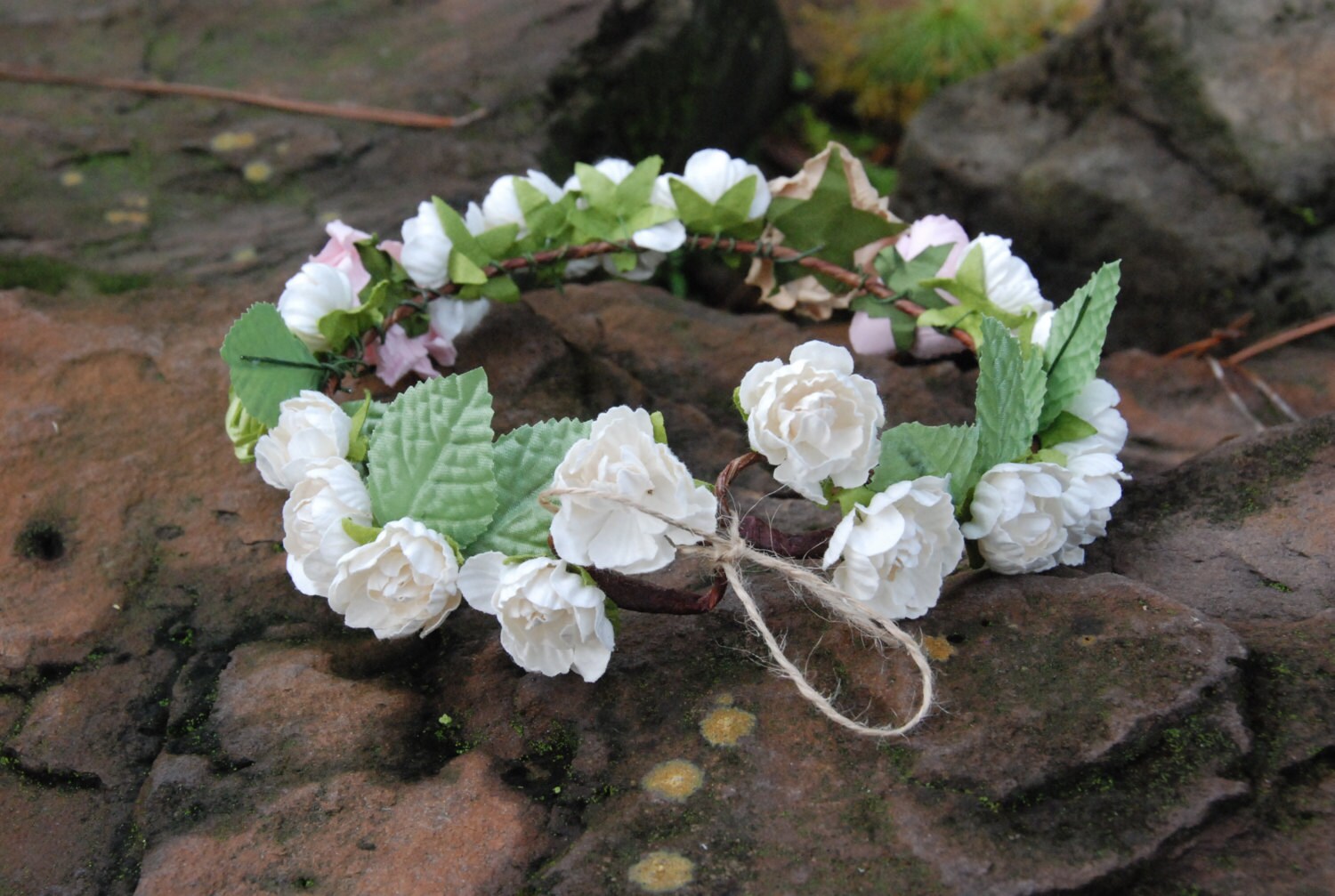 The Nikki Flower Halo Flower Girl Collection - Etsy